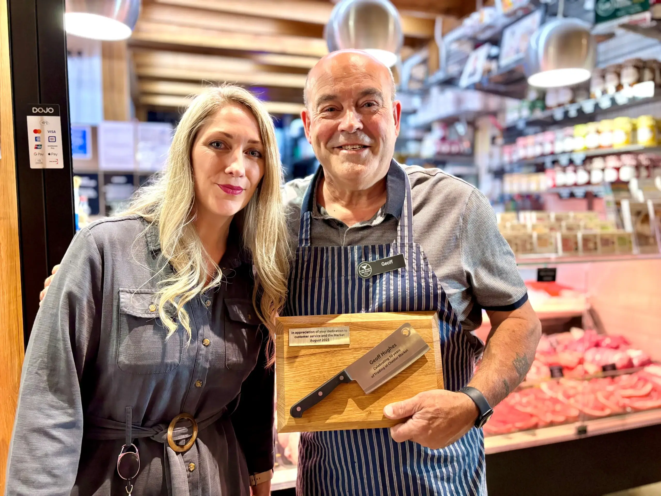 Trader celebrates fifty years at Chester Market - Chester BID